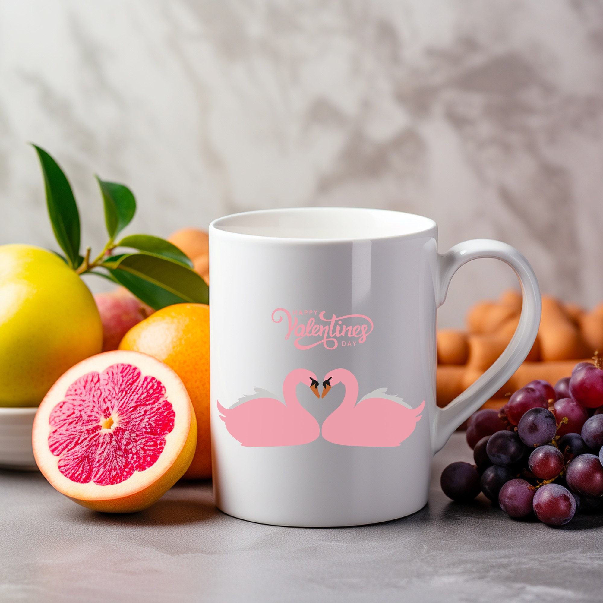 Ceramic Mug 11oz Gift Mug Swans in Love Gift Birthday - Etsy