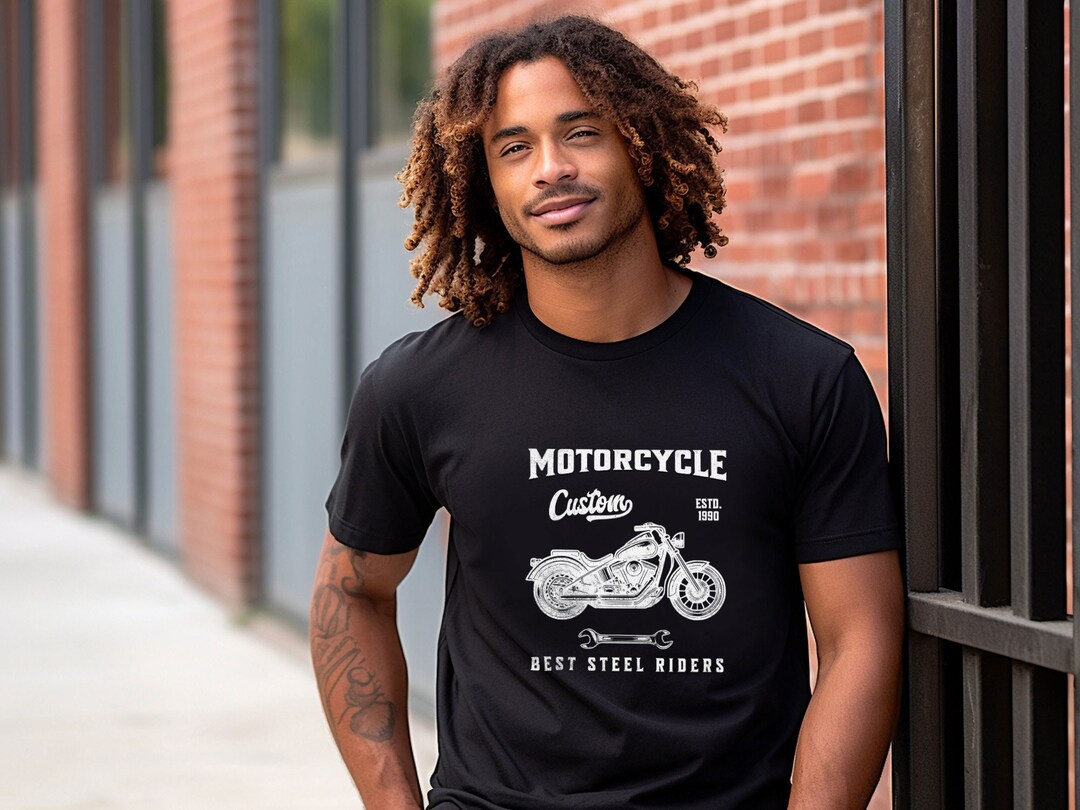 Custom Motorcycle Shirt, Motorcycle Person, Motorcycle Gift Him, Harley ...