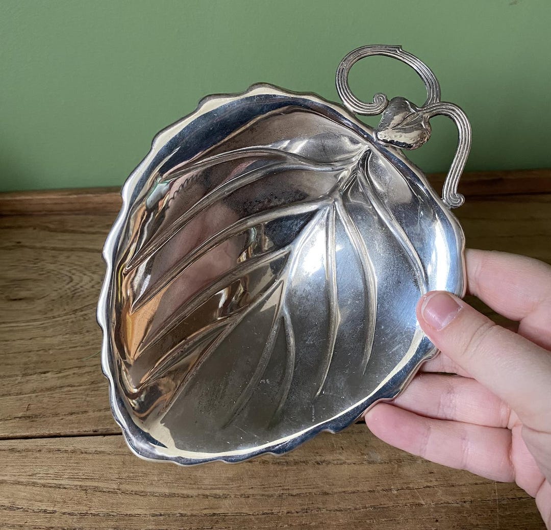 Vintage Silver Plate Falstaff Leaf Shape Small Dish - Etsy