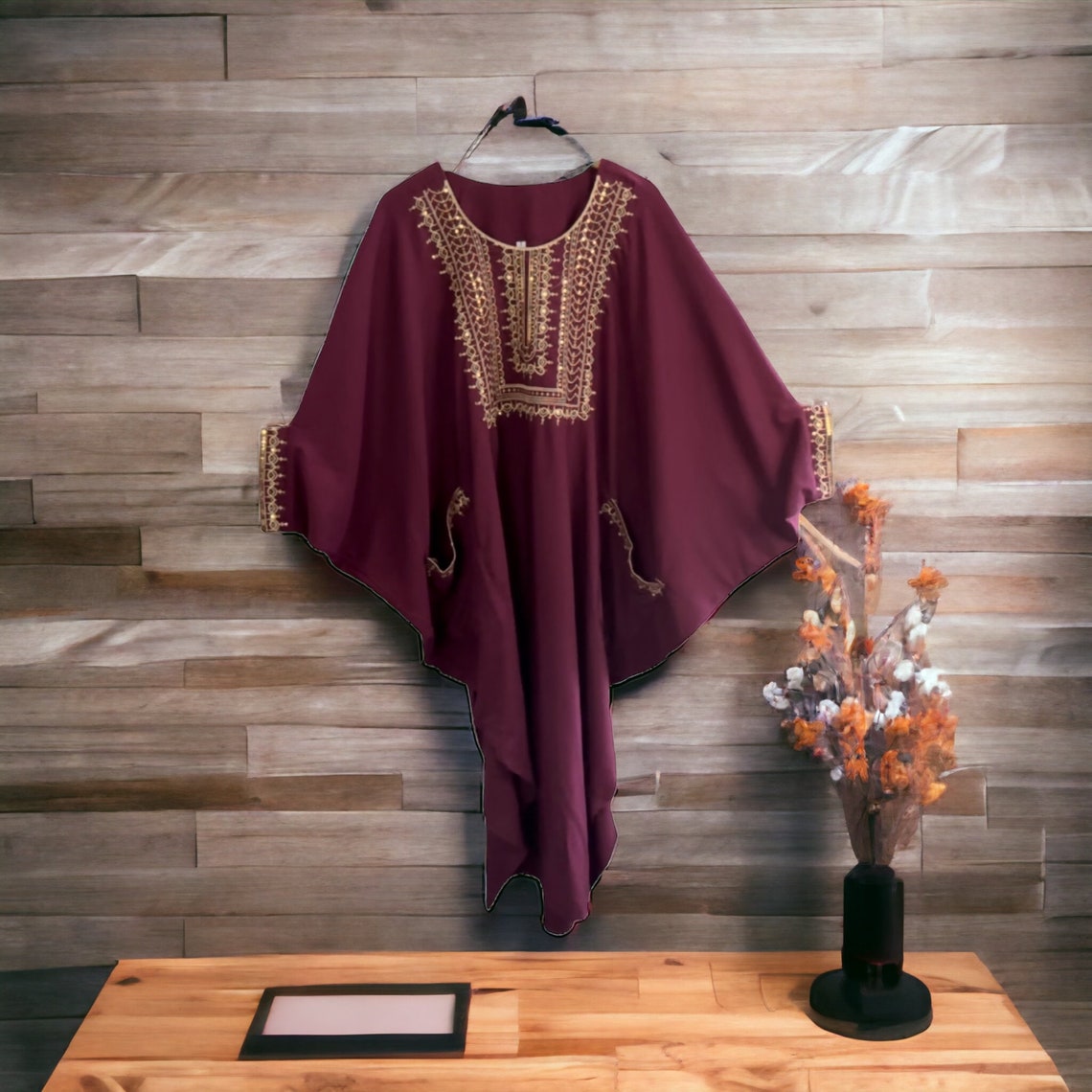 Egyptian Galabeya With Gold Trim and Sequins - Etsy