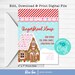 Editable Christmas Gingerbread House Decorating Party Invitation Red - Etsy
