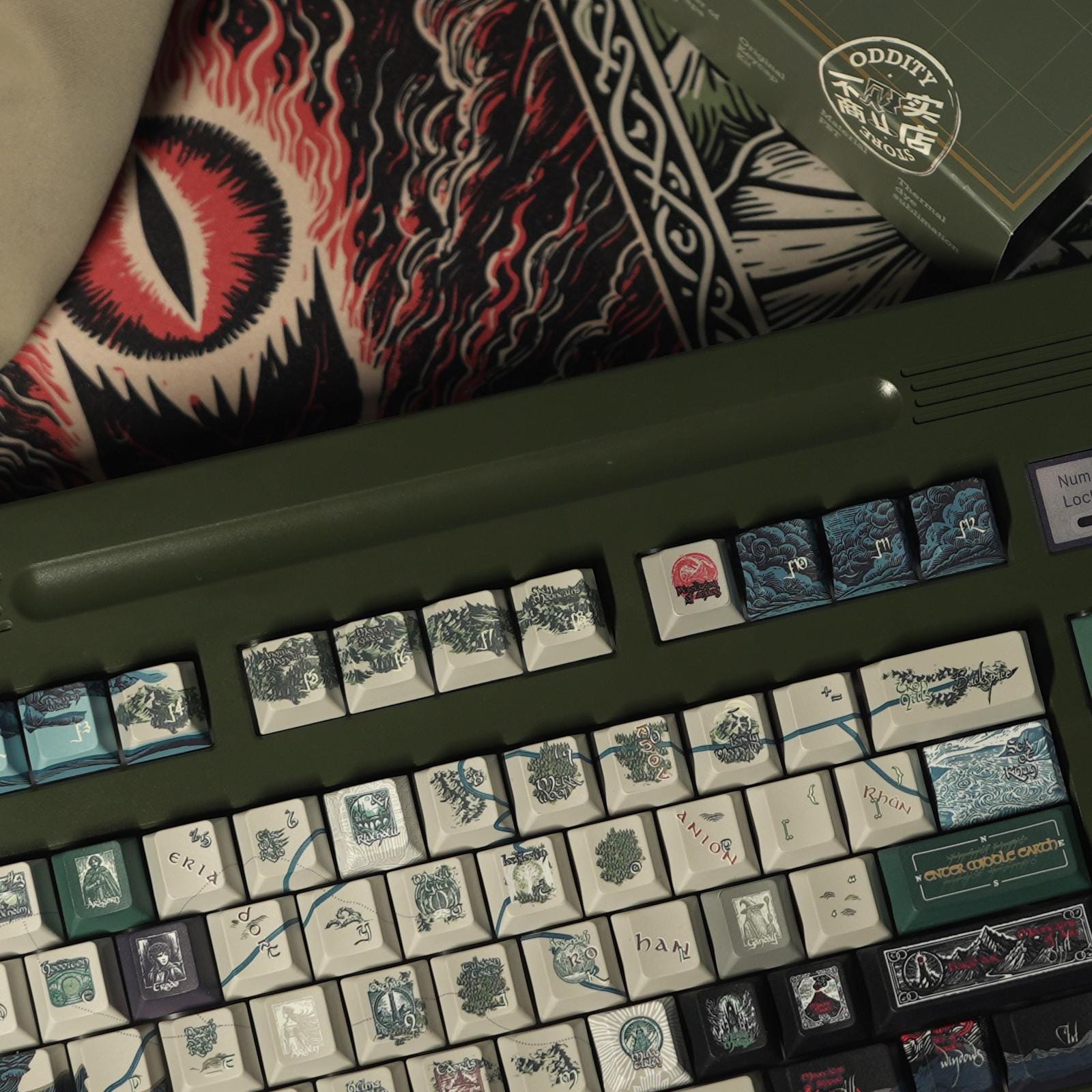Lord of the Rings - Middle-earth Map Keycaps - Hobbit - Inspired ...