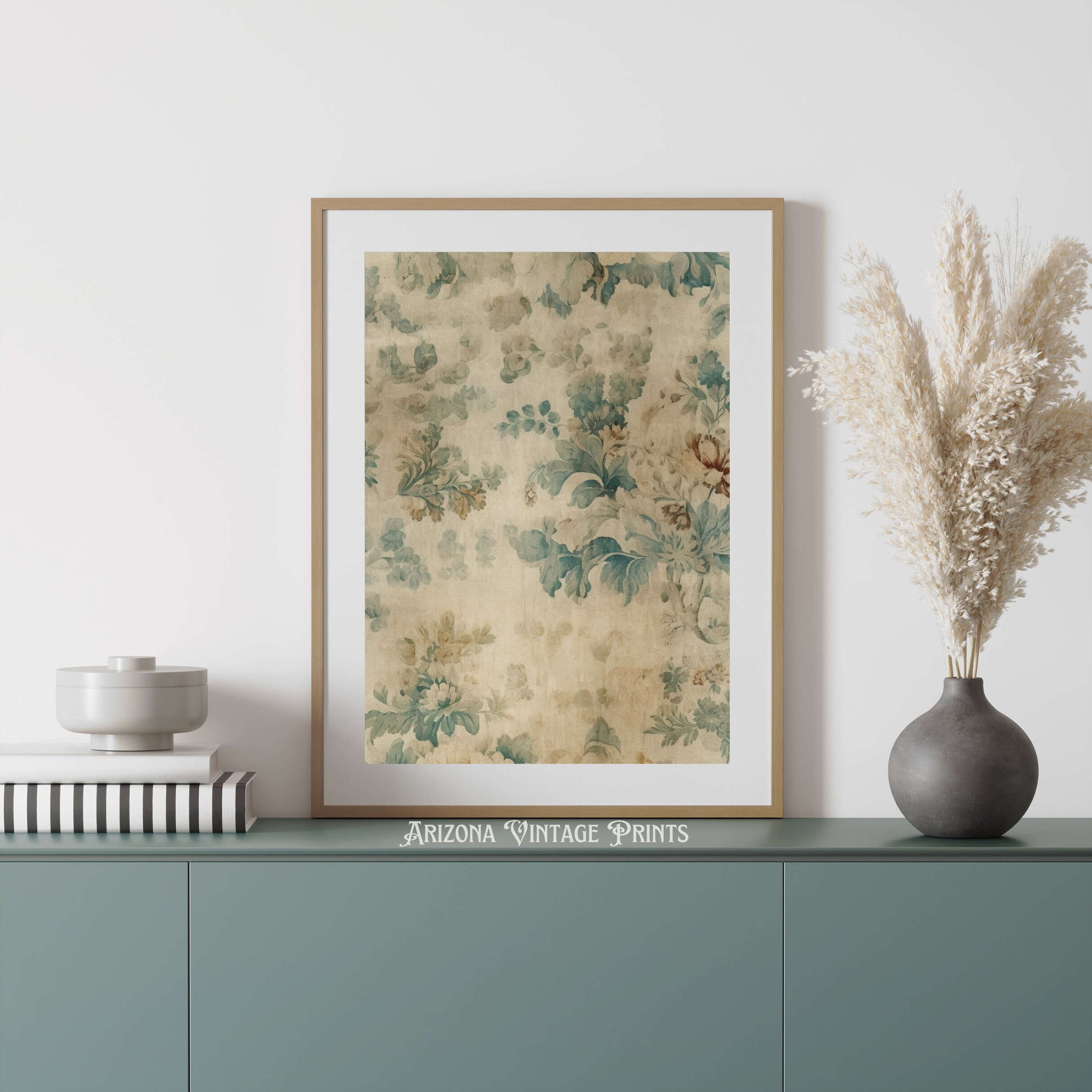 PRINTABLE - Antique Italian Tapestry | Vintage Textile Wall Art ...