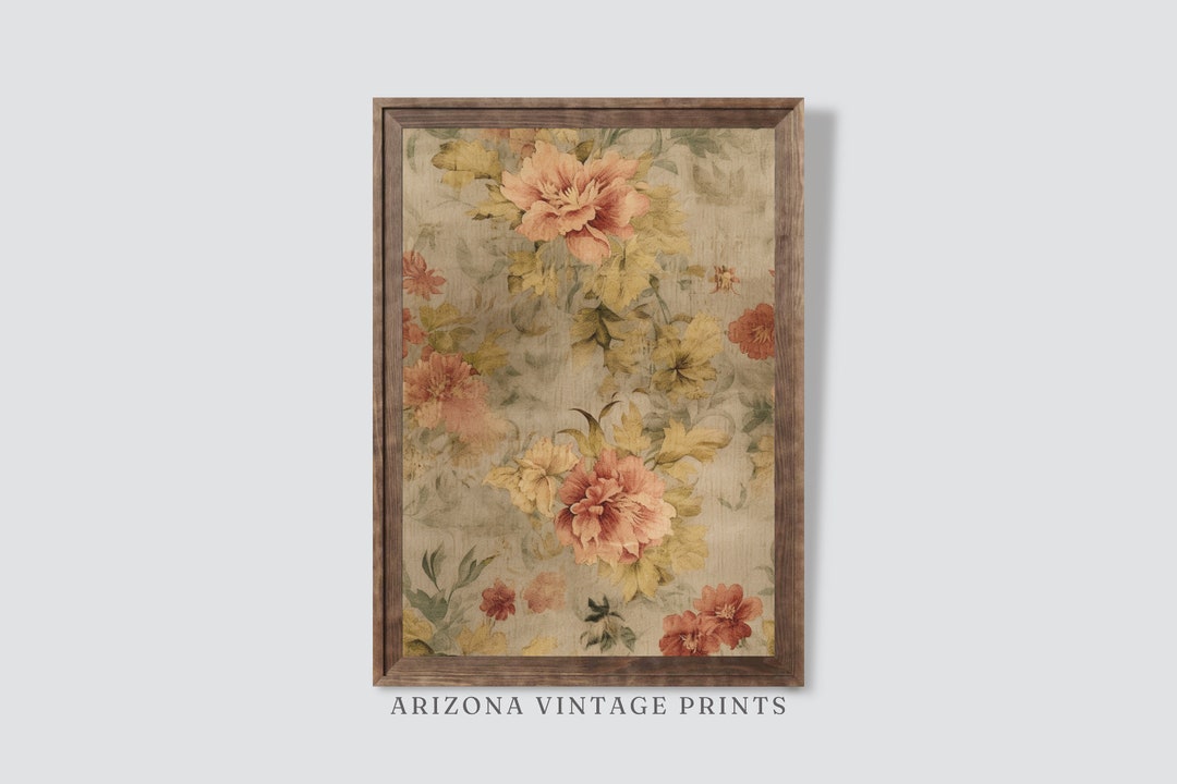 PRINTABLE Antique English Tapestry | Vintage Textile Wall Art | Digital ...