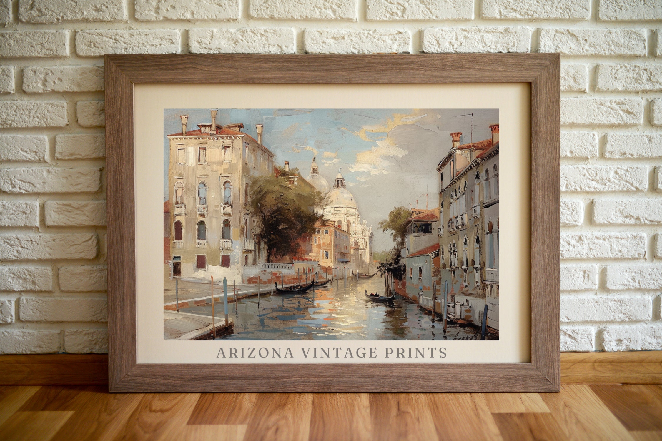 PRINTABLE - Canals of Venice - Antique Impressionist Oil Painting ...