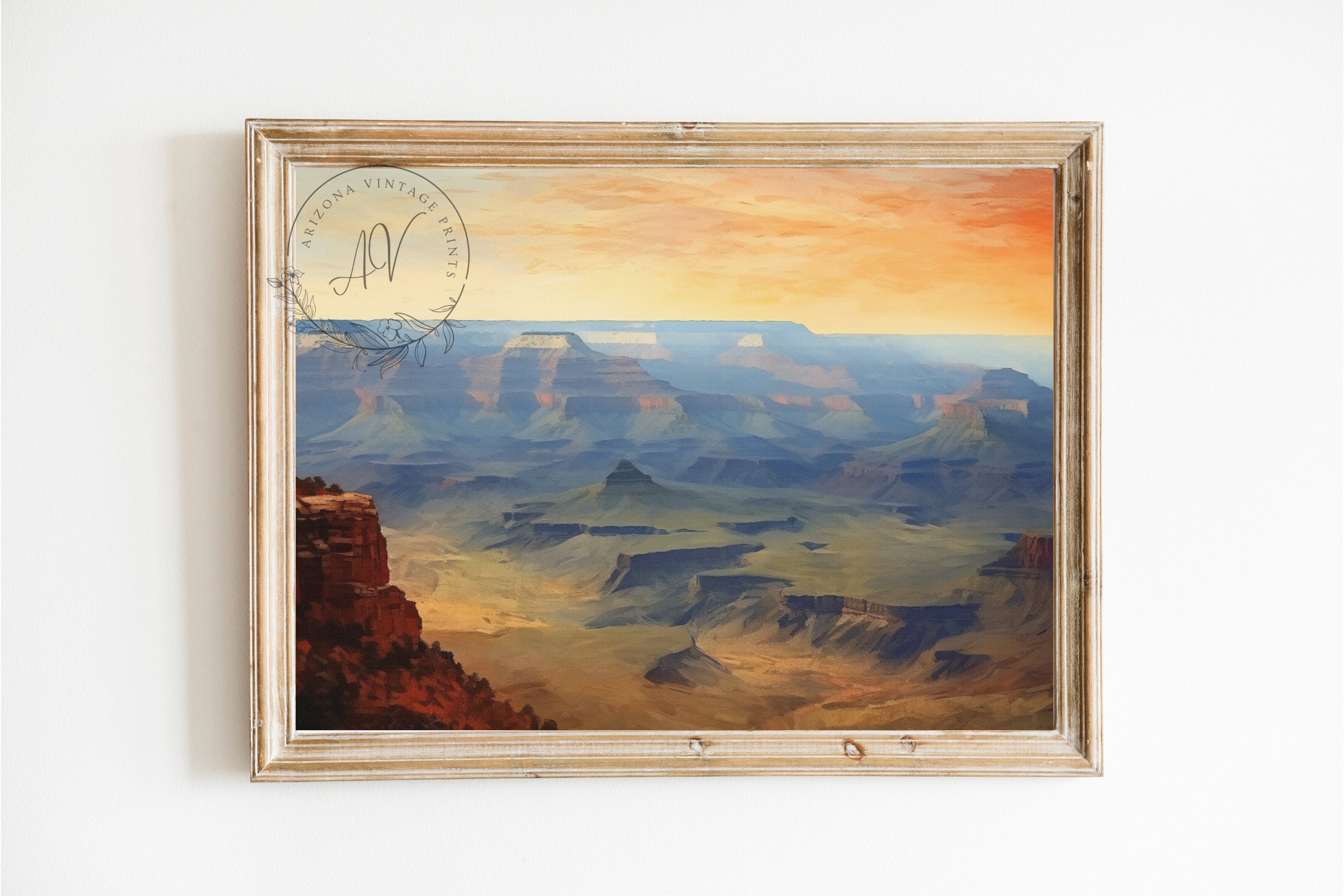 PRINTABLE Scenic Overlook View of the Grand Canyon at Sunset - Etsy