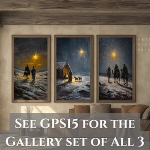 Nativity of Jesus Christ Print: Vintage Impressionist Christmas Art ...