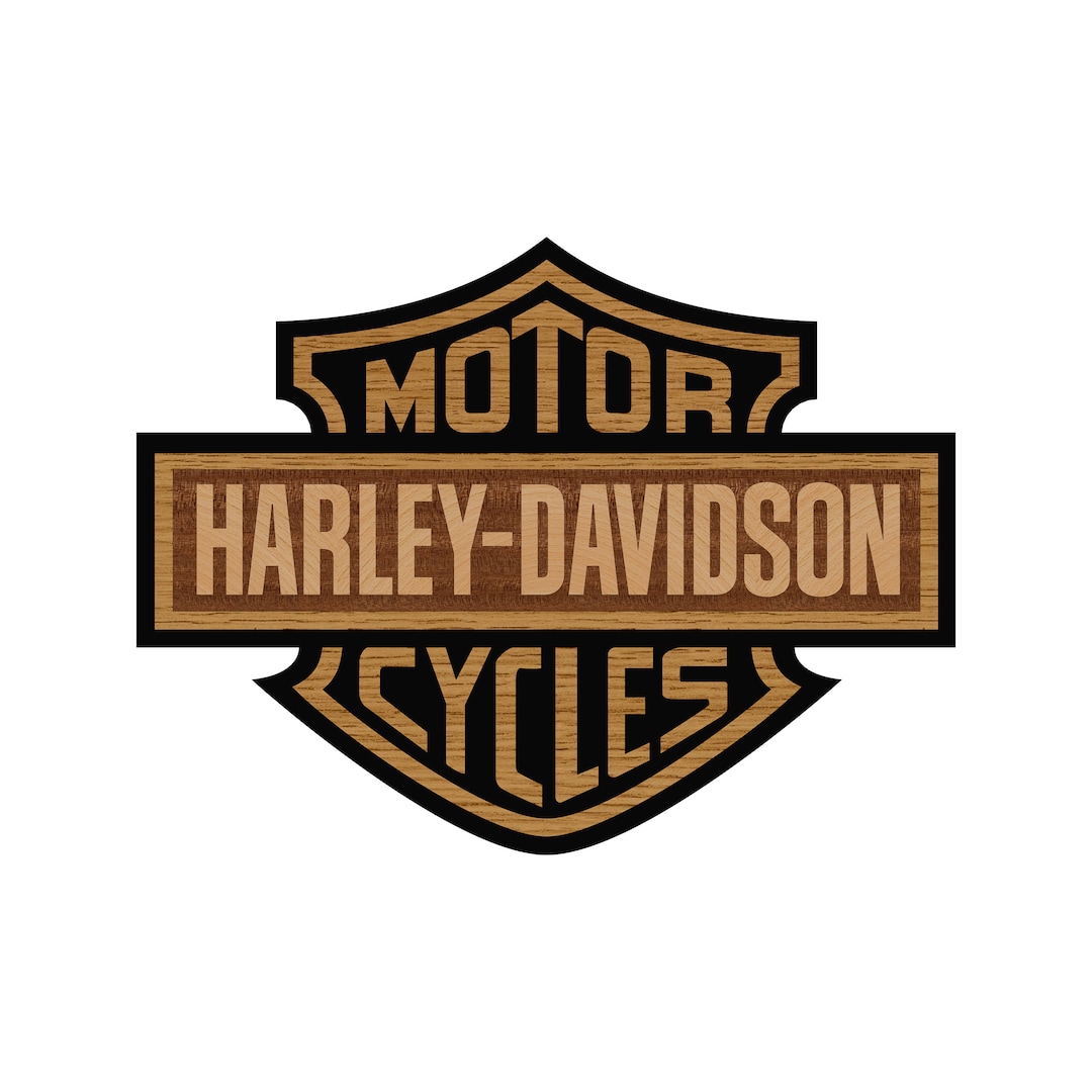 Multilayer Laser Cut DXF File Wall Decor Harley Davidson Logo Dxf Laser ...