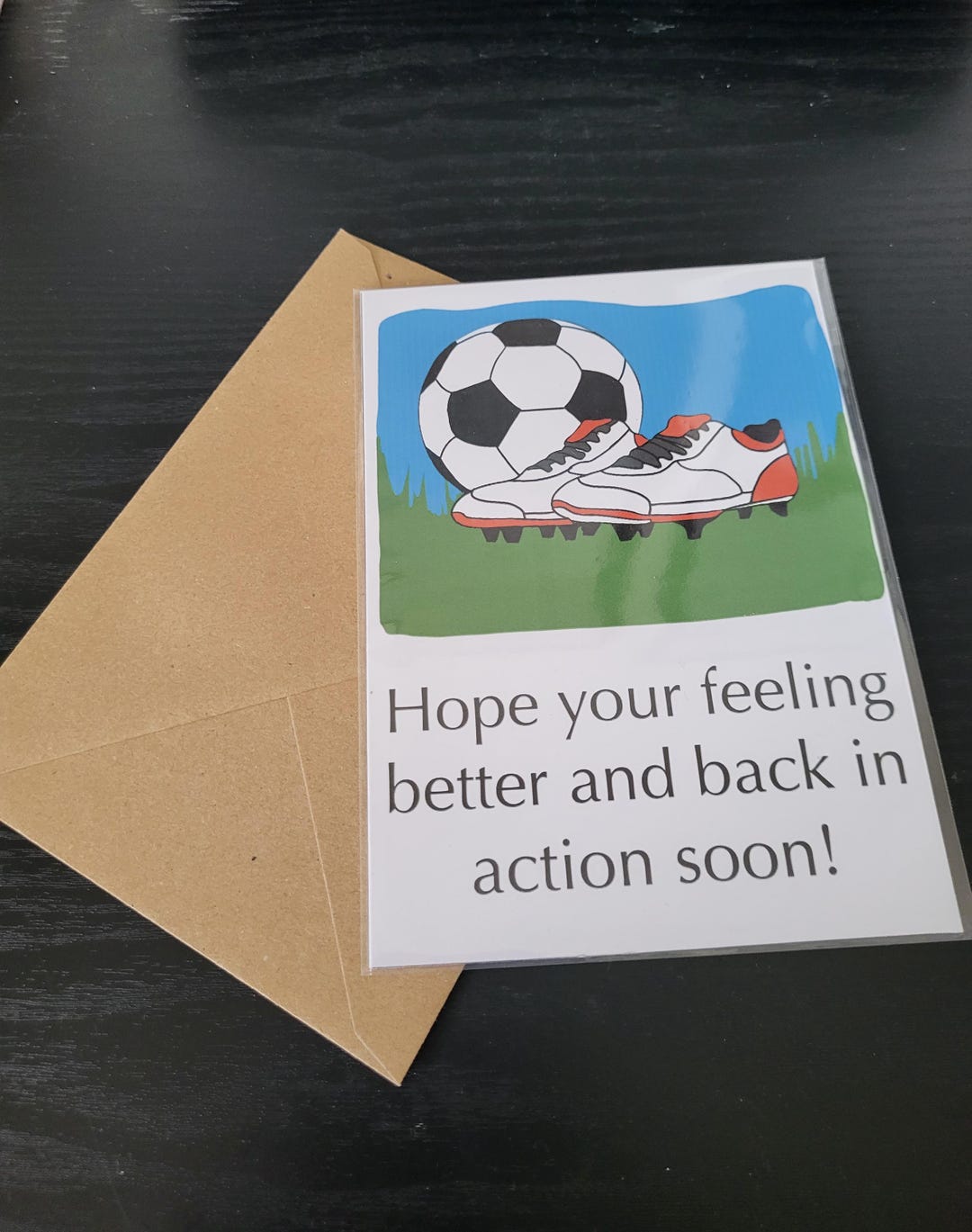 Football Get Well Soon Card - Etsy