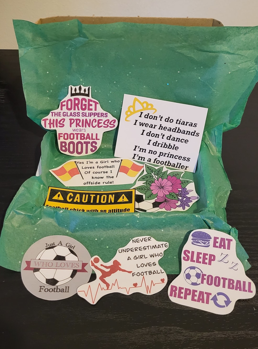 Girls Football Stickers - Etsy