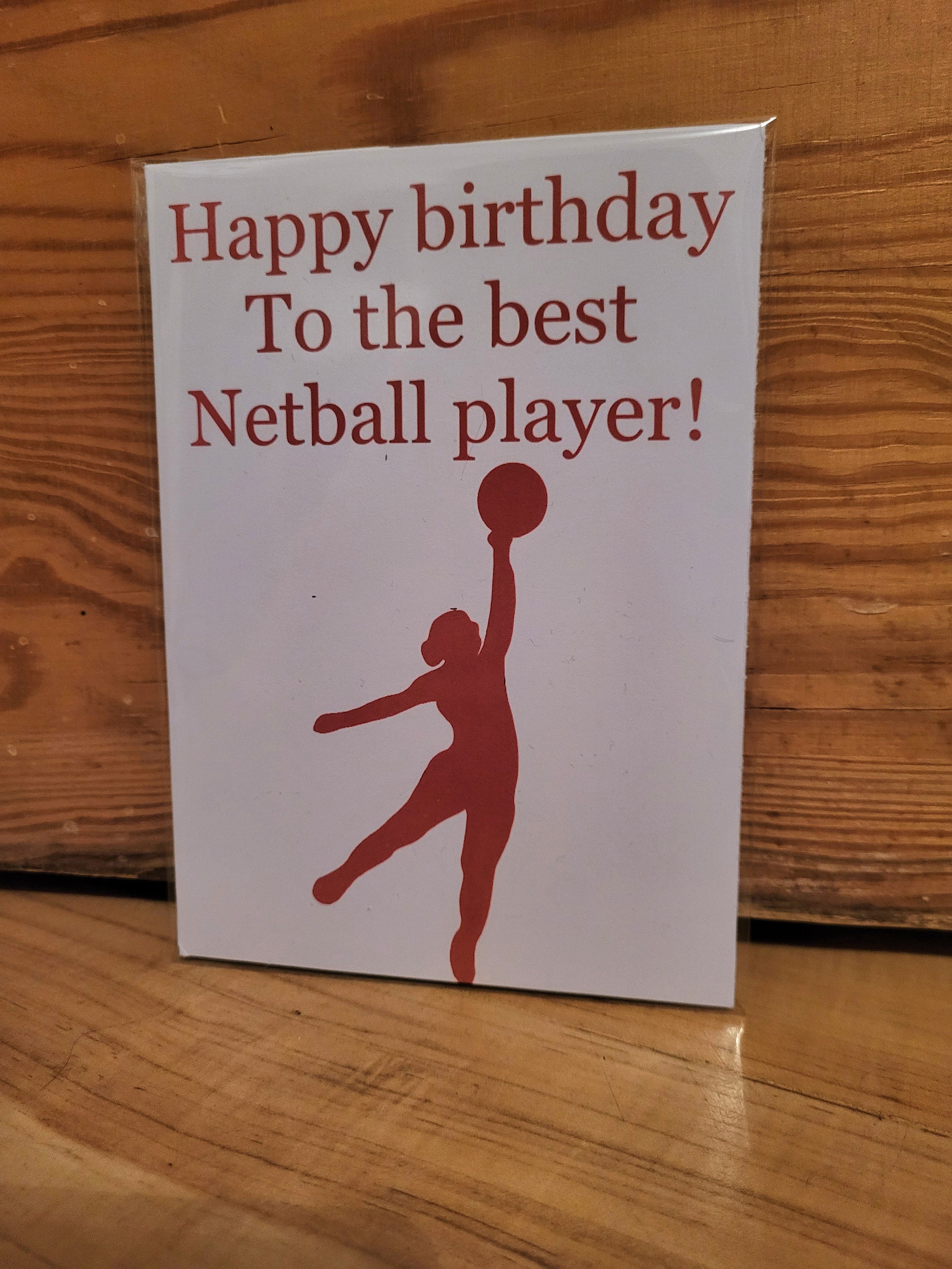 Netball Birthday Card - Etsy