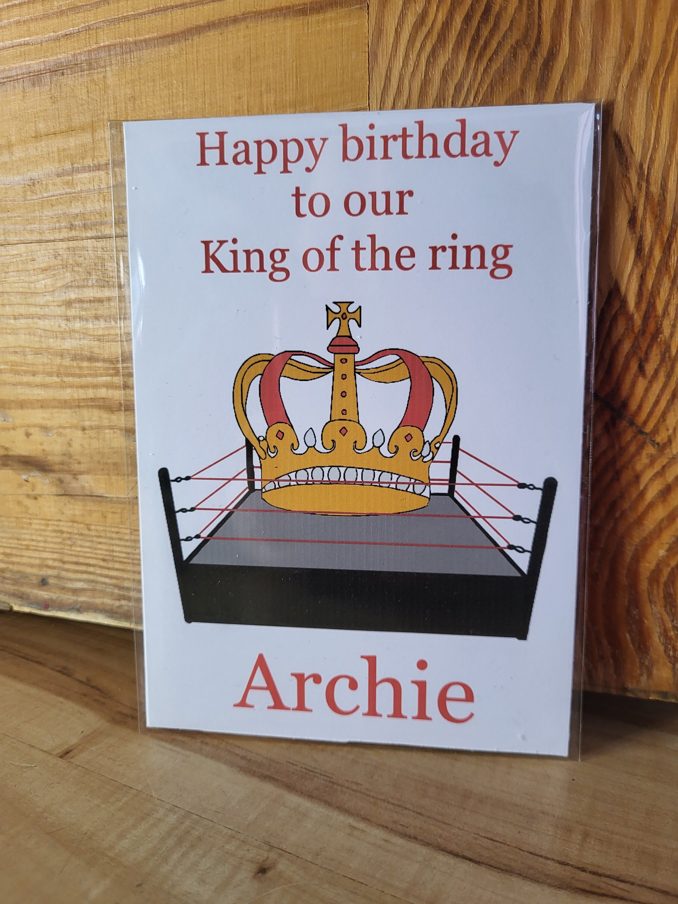 Wrestling Ring Birthday Card - Etsy