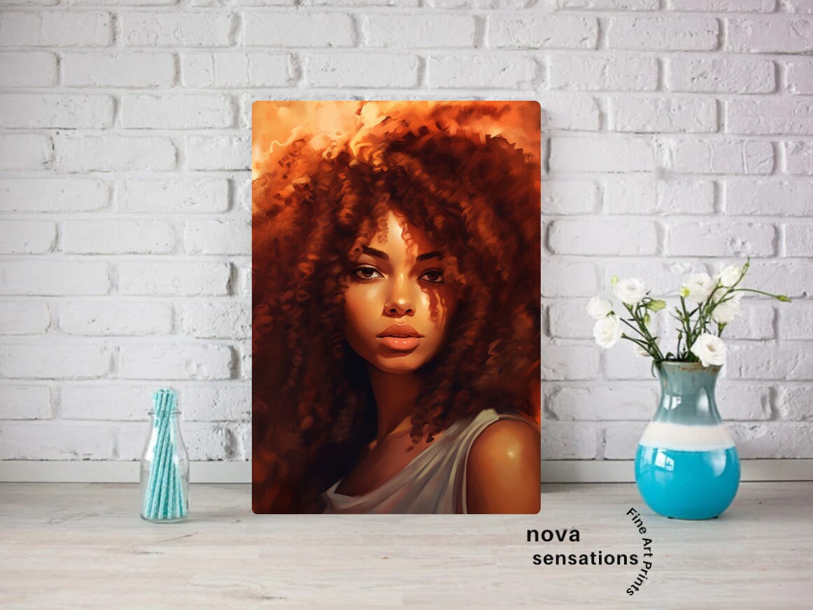 Premium Canvas & Framed Paper Print, Girl Portrait, Giclée Print - Etsy