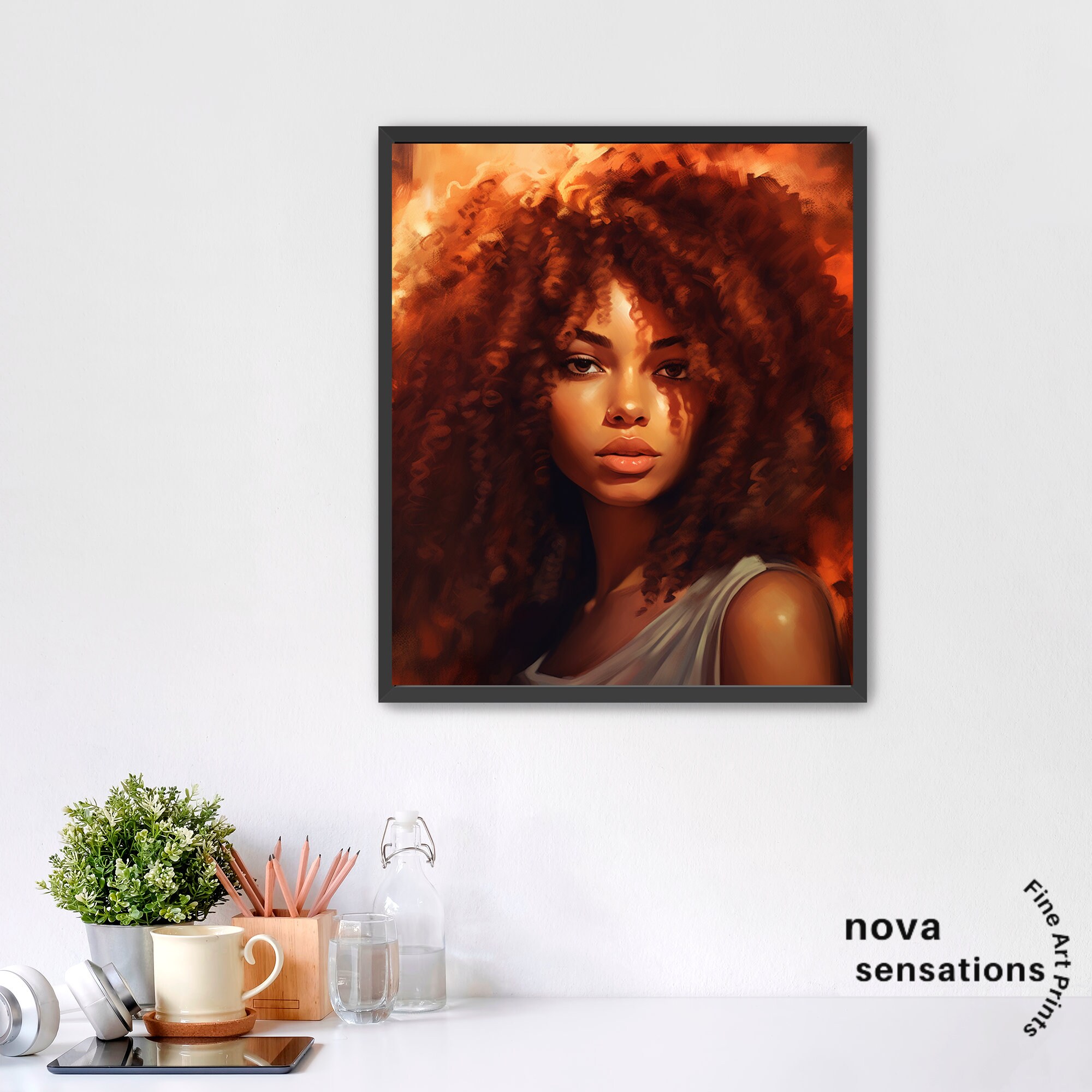 Premium Canvas & Framed Paper Print, Girl Portrait, Giclée Print - Etsy