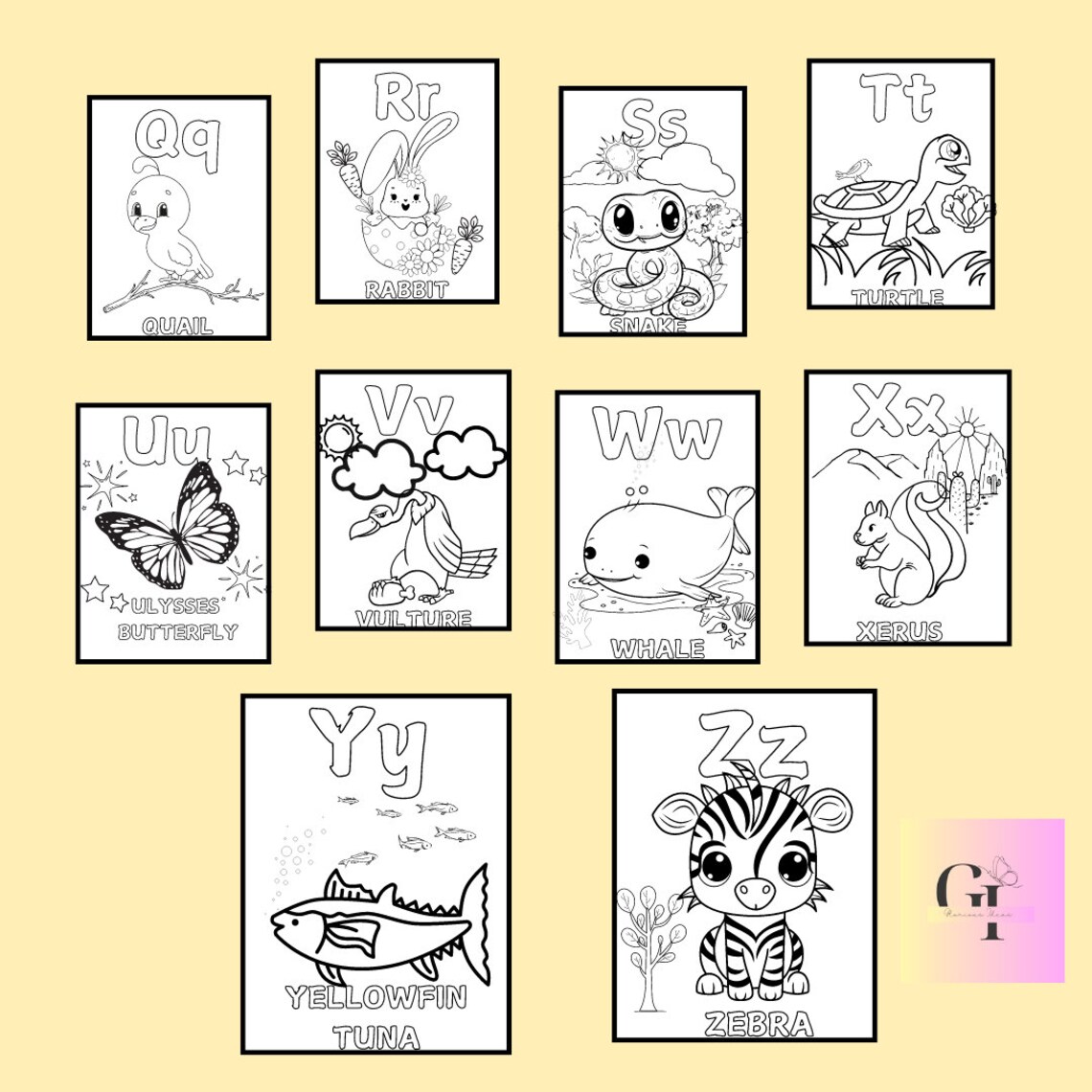 Coloring Book, Alphabet Coloring Page, Preschool Coloring Page ...