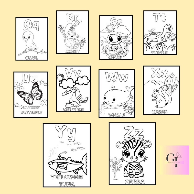 Coloring Book, Alphabet Coloring Page, Preschool Coloring Page ...