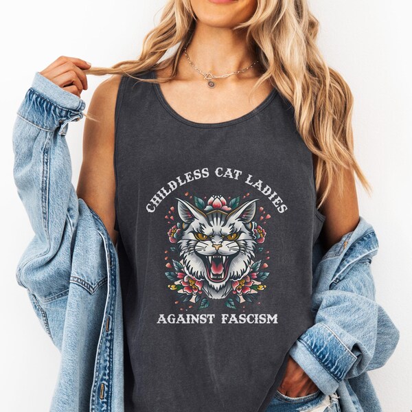Cat Lady Against Fascism - Etsy UK