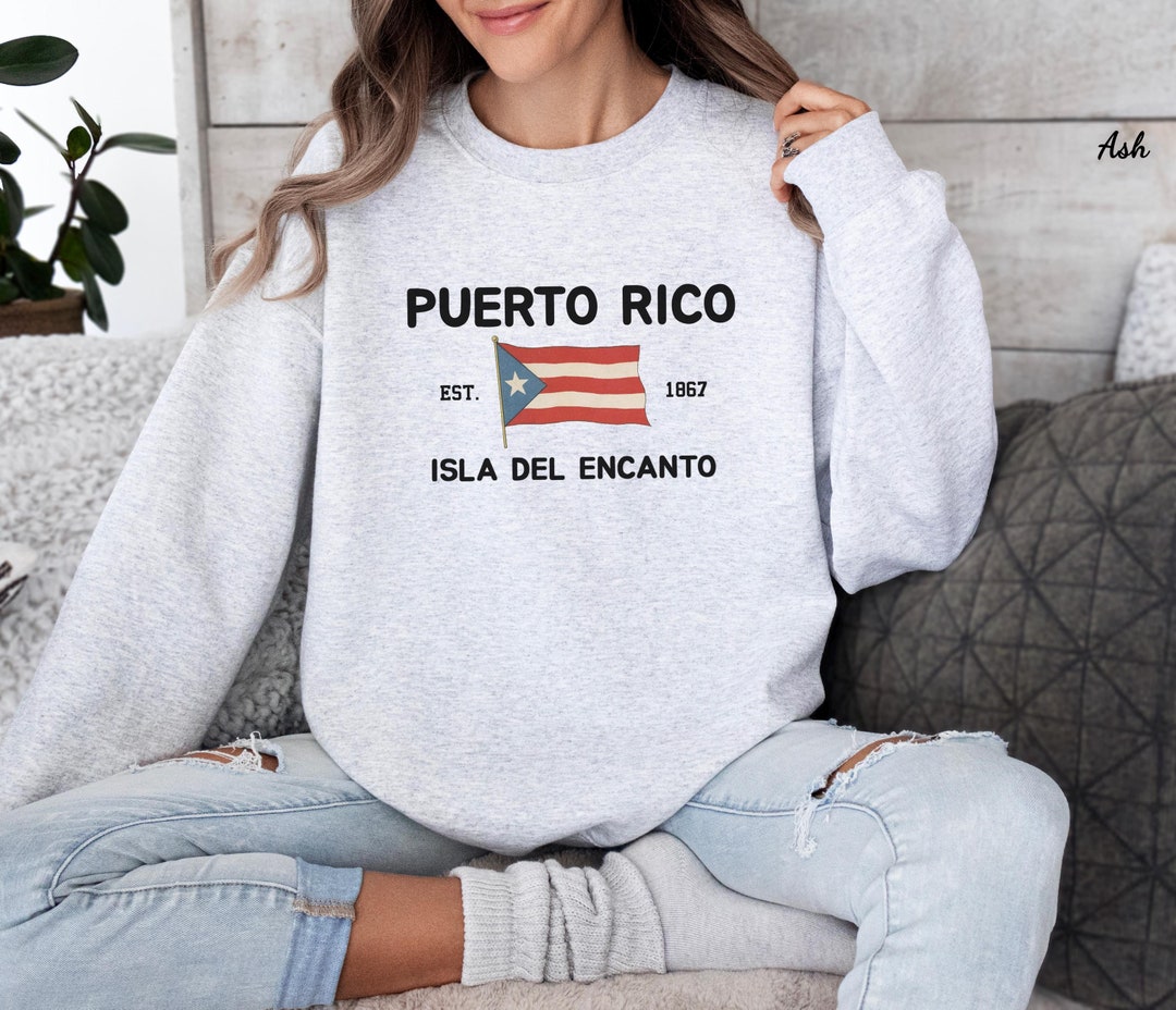 Puerto Rico Sweatshirt, Puerto Rico Sweater, Puerto Rico Crewneck ...