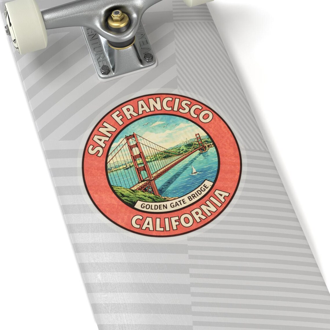 San Francisco Sticker, Golden Gate Bridge Sticker, California Travel ...