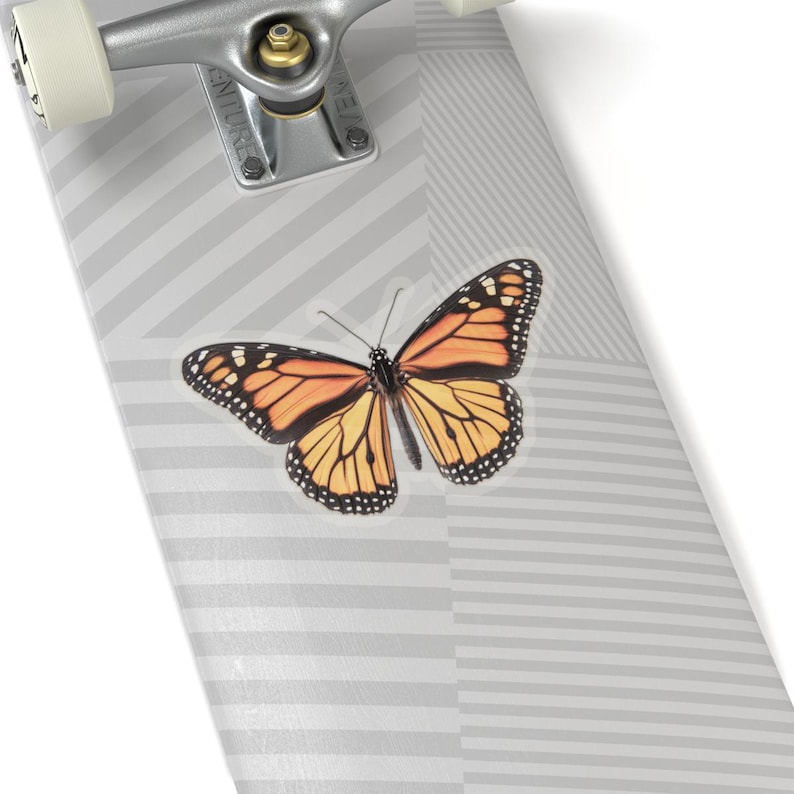 Orange Butterfly Sticker, Monarch Sticker, Danaus Plexippus, Laptop ...