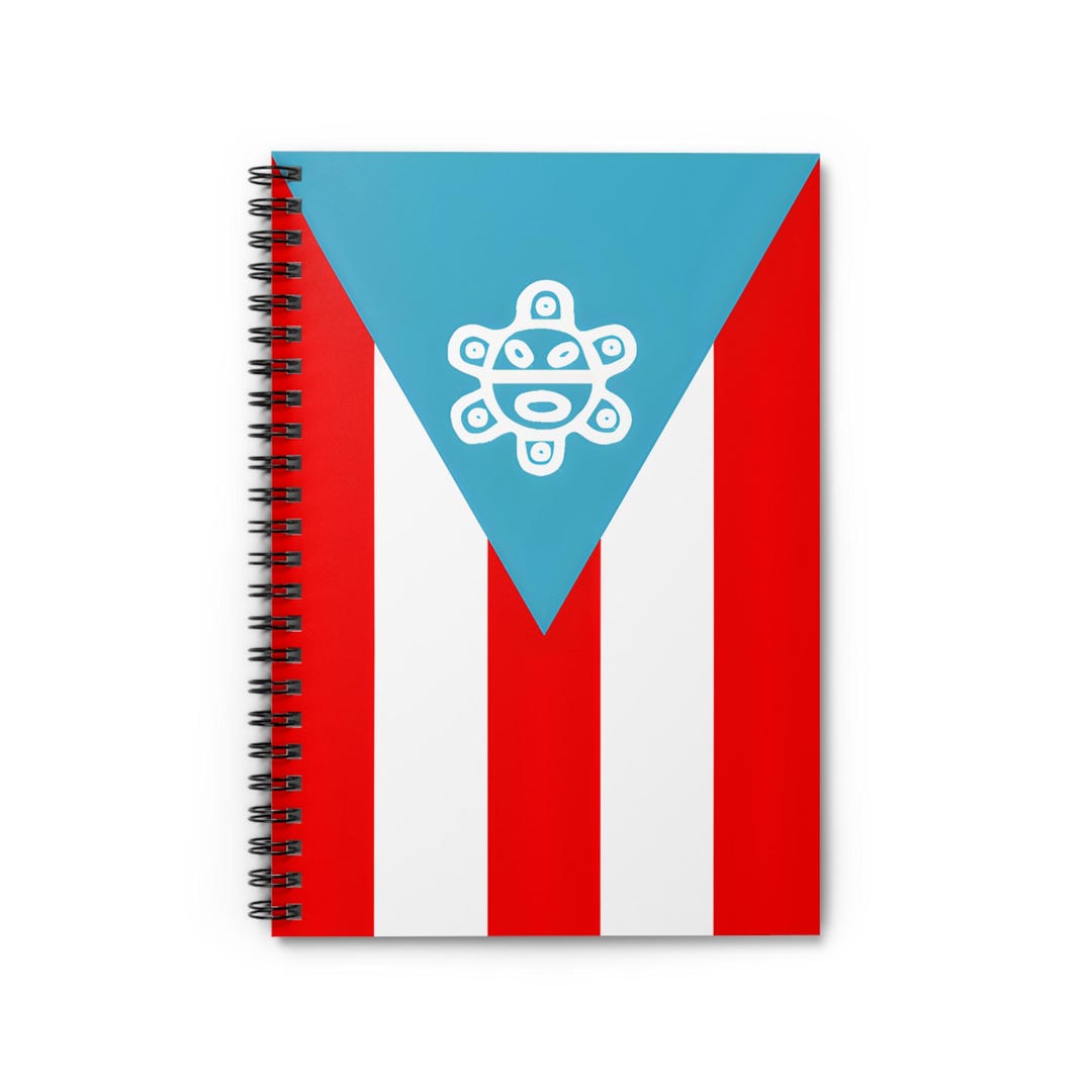 Puerto Rican Pride Spiral Notebook, Ruled Line, Ideal for Students ...