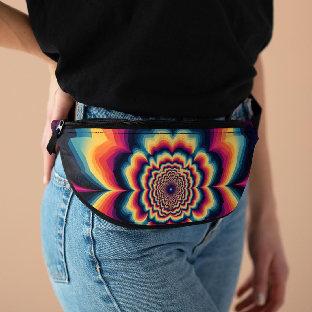 Psychedelic Fanny Pack, Trippy Fanny Pack Festival Bag, Rave Bag Fanny ...