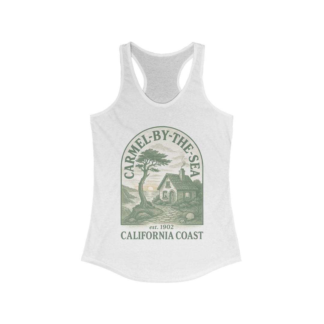 Carmel-by-the-sea Racerback Tank, Coastal California Tank Top, West ...