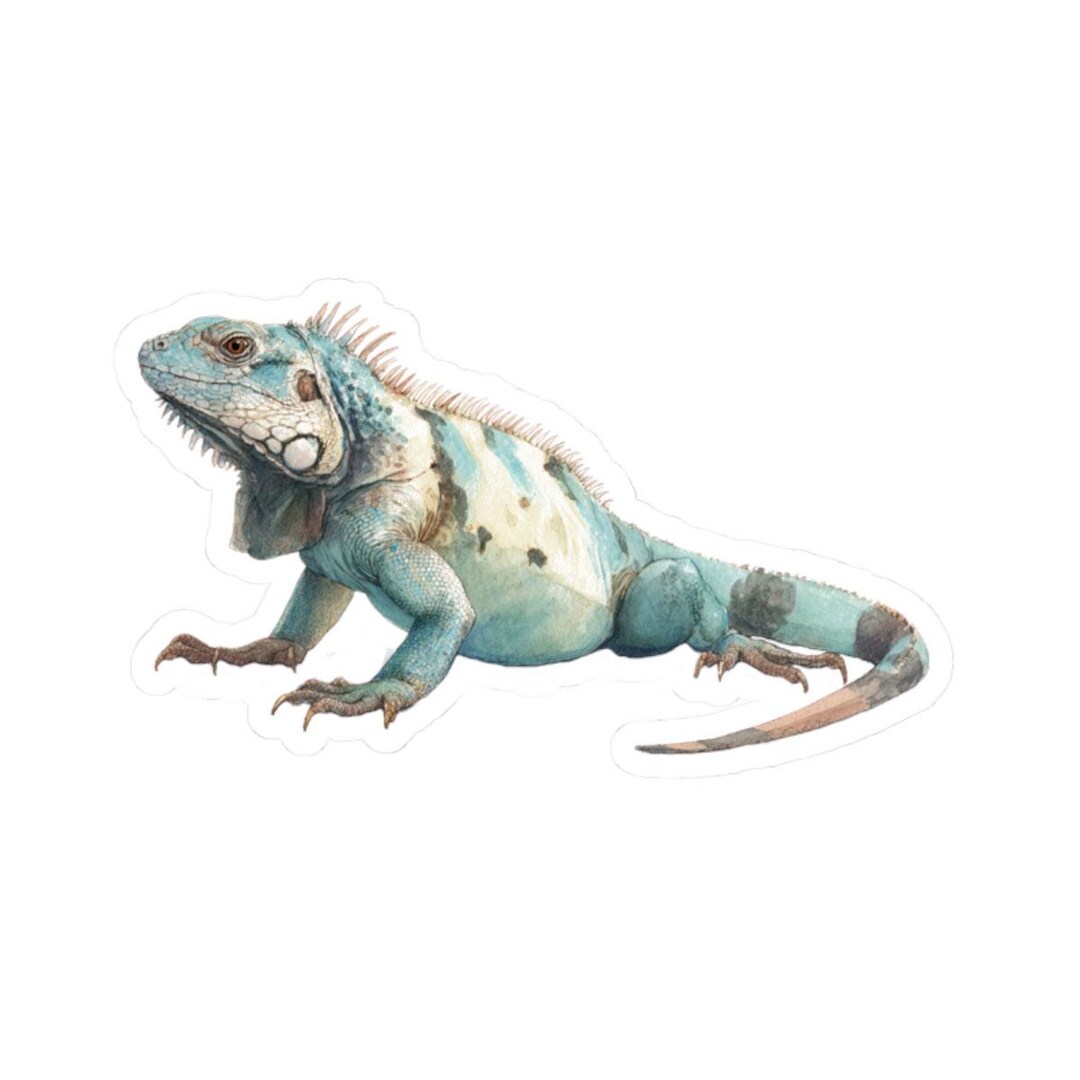 Iguana Sticker, Colorful Laptop Decal, Unique Gift, Creative Journal ...