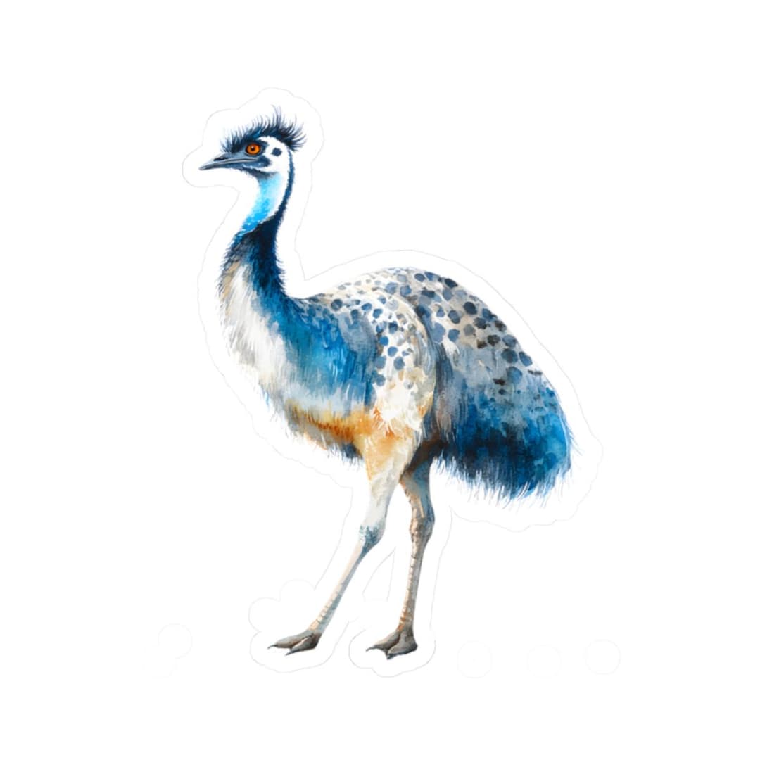 Emu Sticker, Nature-inspired Decor, Laptop Stickers, Gifts for Bird ...