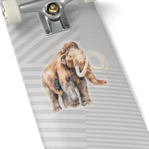 Mammoth Sticker, Woolly Mammoth Decal, Pleistocene Art, Ice Age ...