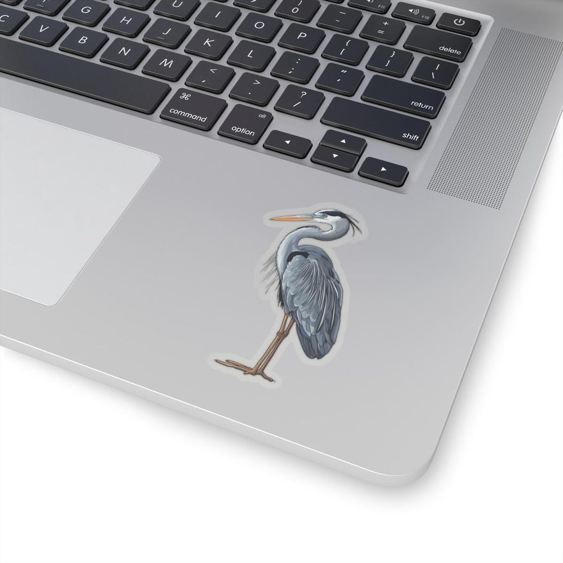Blue Heron Sticker or Decal, Nature Animals Tropical Laptop Decal ...