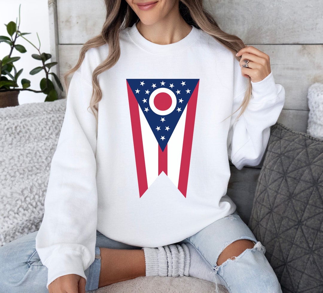 Ohio State Flag Sweatshirt, Ohio Sweater, Buckeye Shirt, Great Lakes ...
