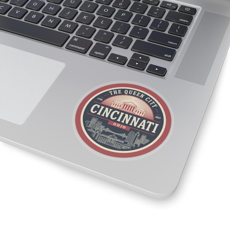 Cincinnati Sticker, Ohio Skyline Kiss-cut Vinyl Decal, City Travel ...