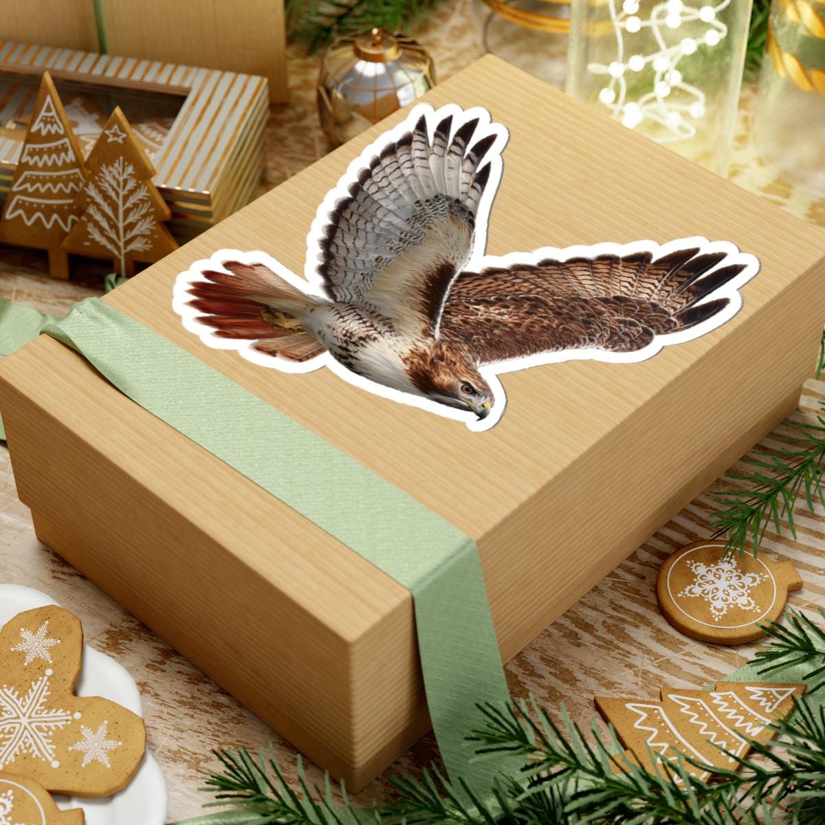 Hawk Sticker, Red-tailed Hawk Decal, Bird Stickers, Nature Animals ...