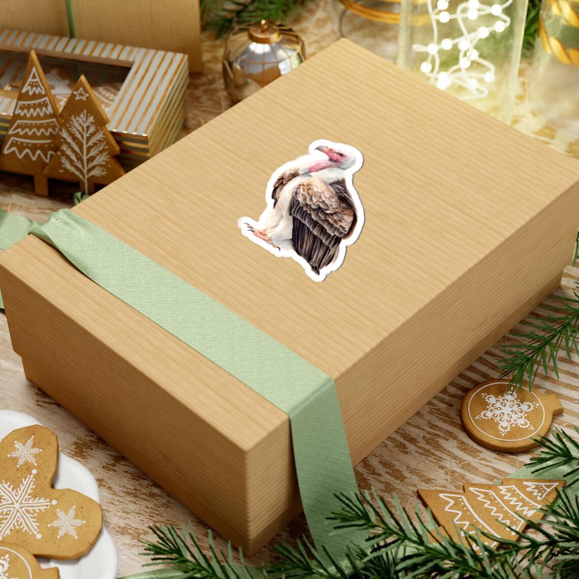 Vulture Stickers, Unique Laptop Decal, Bird Art Sticker, Nature Lover ...