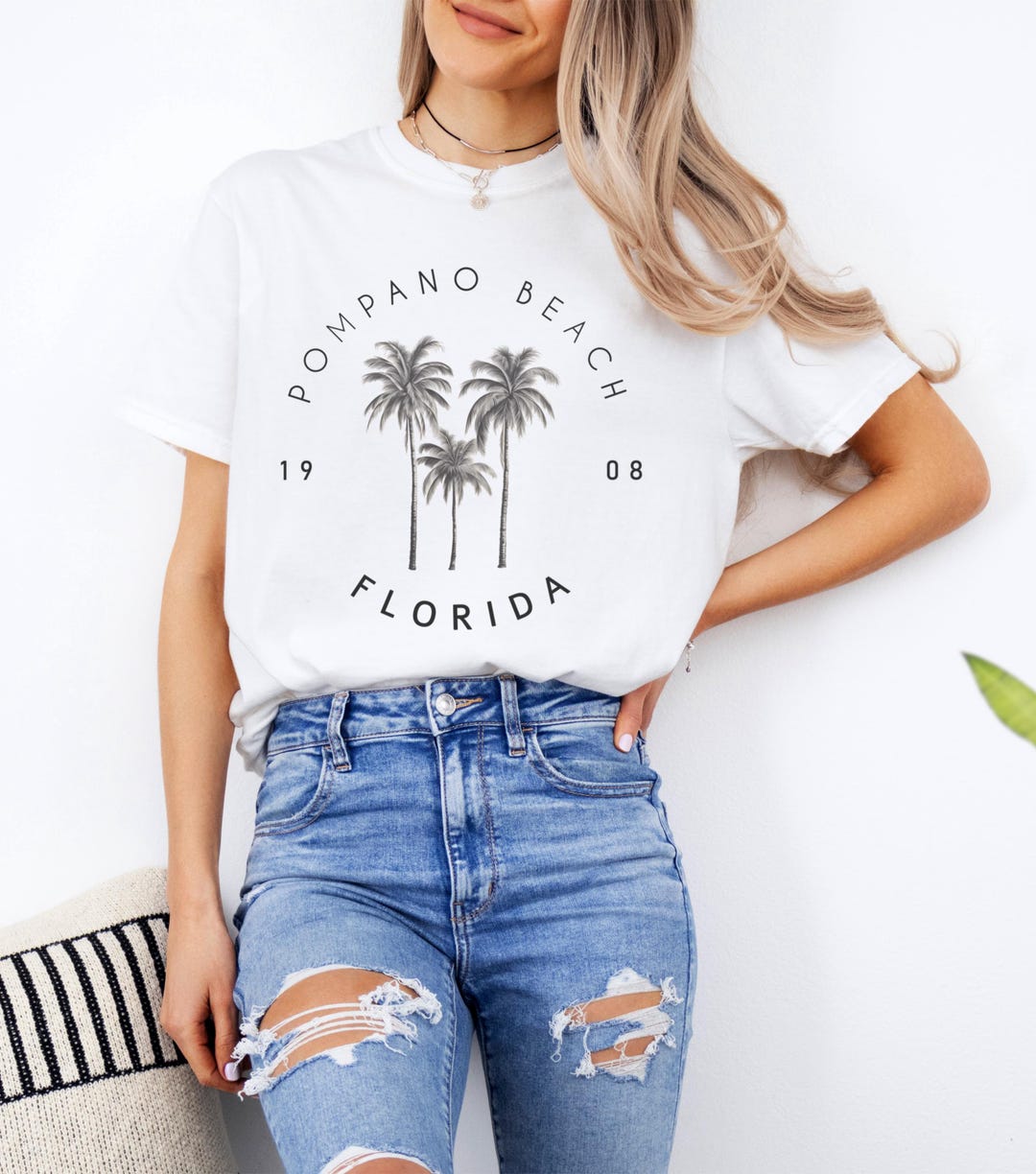 Pompano Beach Comfort Colors T-shirt, Florida Tee, Summer Souvenir ...