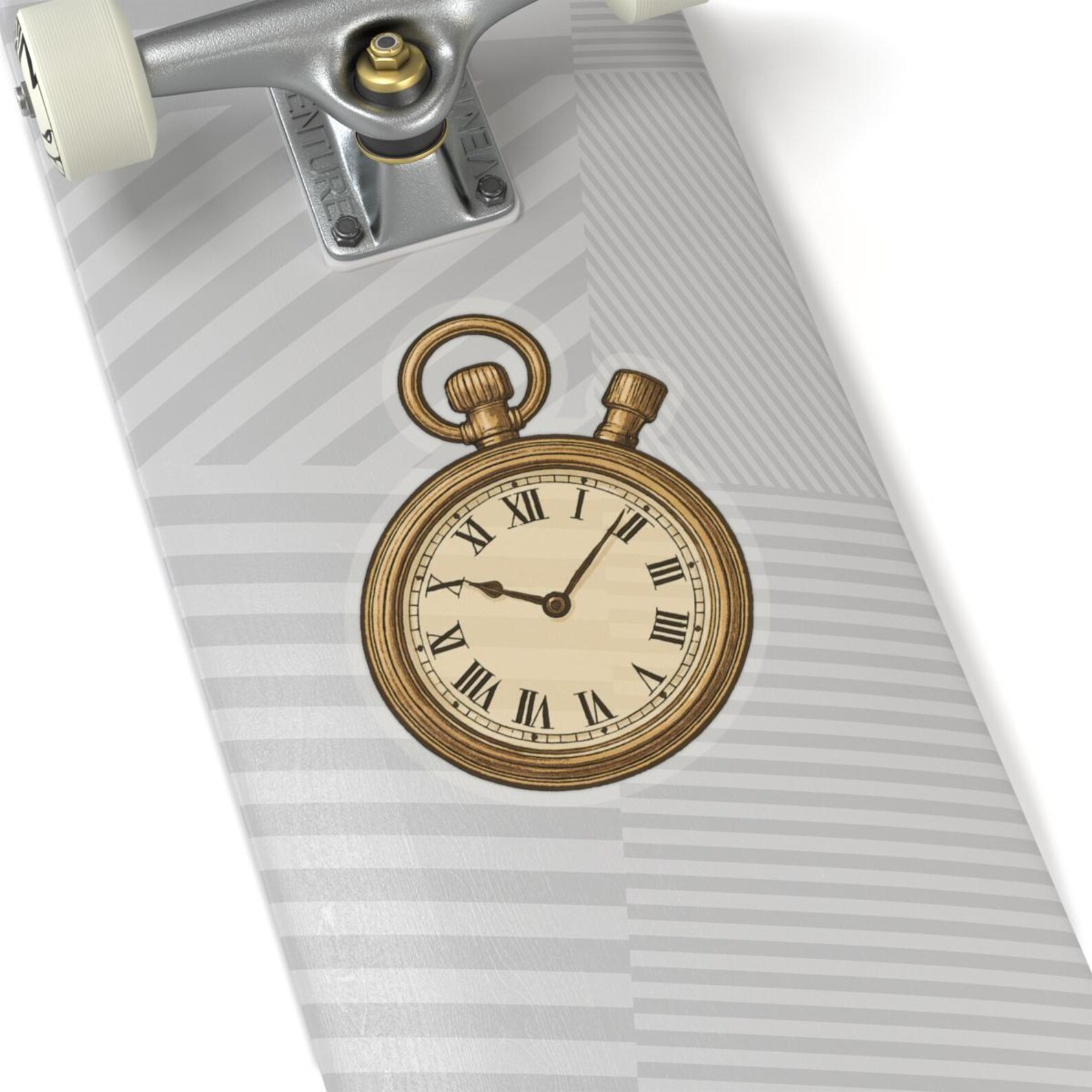 Vintage Pocket Watch Sticker, Timeless Decor, Gold Watch Decal, Perfect ...
