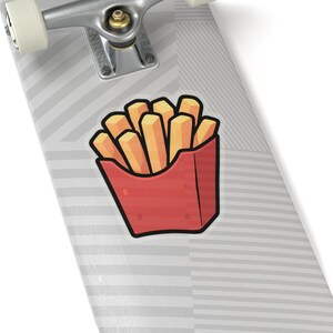 French Fries Kiss-cut Stickers, Fun Laptop Decals, Cute Food Stickers ...