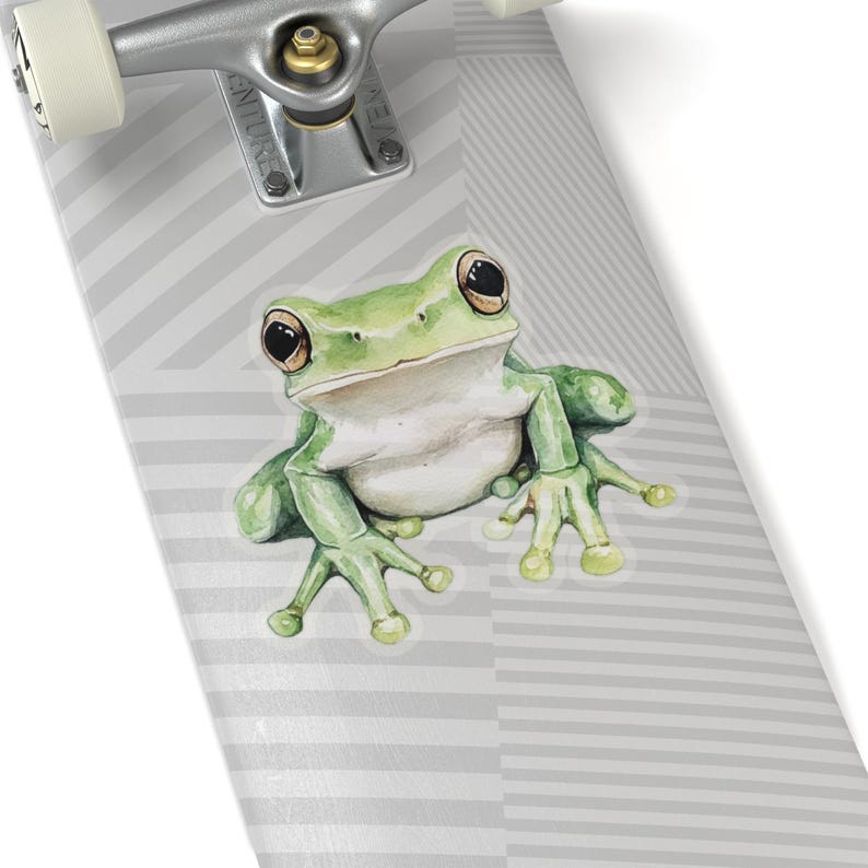 Tree Frog Sticker, Cute Amphibian Decor, Laptop Stickers, Nature Lover ...