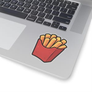 French Fries Kiss-cut Stickers, Fun Laptop Decals, Cute Food Stickers ...