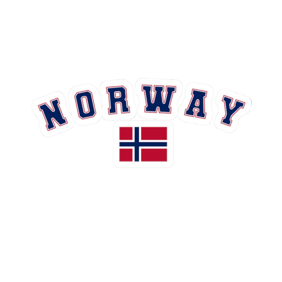 Norway Flag Sticker, Scandinavian Decal, Norway Souvenir, Norwegian ...
