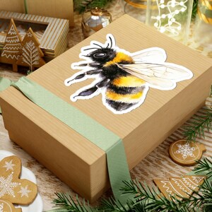 Bee Sticker, Bumble Bee Sticker, Laptop Vinyl Sticker, Cute Water ...