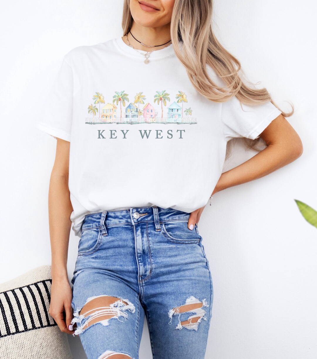 Key West T-shirt, Cute Beach House Comfort Colors Shirt, Tropical ...