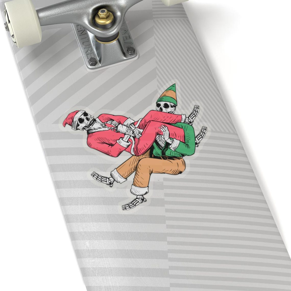 Christmas Jiu Jitsu Skeleton Sticker, Xmas Arm Bar Sticker, MMA BJJ ...