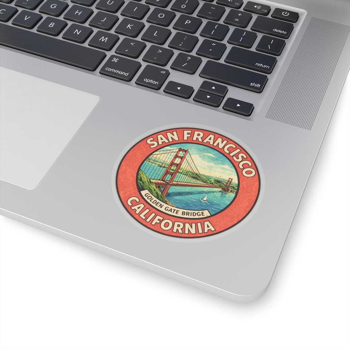 San Francisco Sticker, Golden Gate Bridge Sticker, California Travel ...