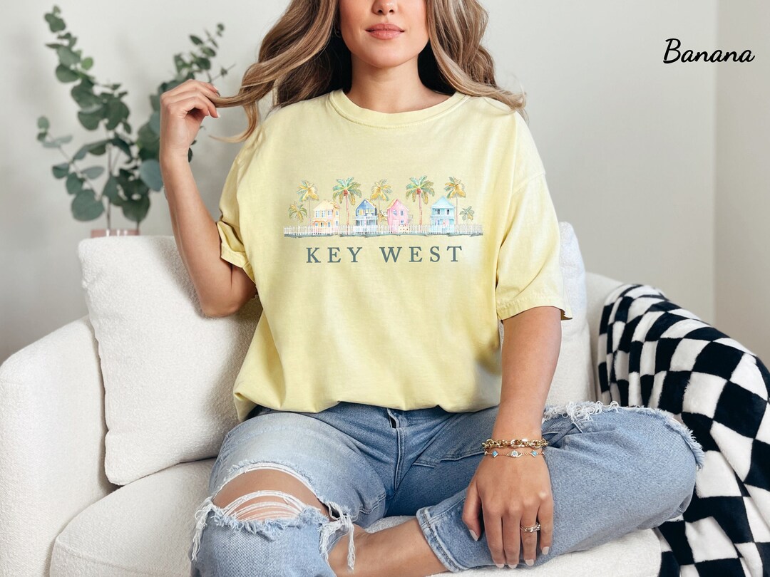 Key West T-shirt, Cute Beach House Comfort Colors Shirt, Tropical ...