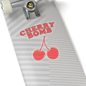 Cherry Bomb Sticker, Fun Cherry Design for Laptops, Water Bottles ...