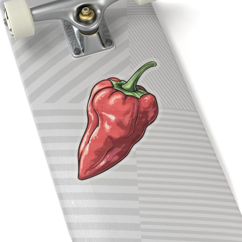 Habanero Chili Sticker, Spicy Sticker, Hot Chili Sticker, Red Chili ...