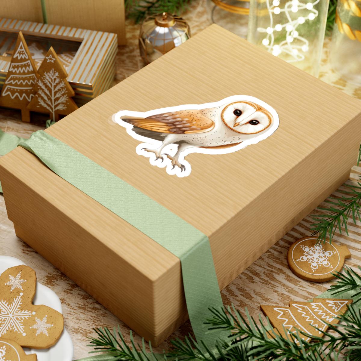 Barn Owl Sticker, Owl Decal, Nature Animals Sticker, Laptop Decal ...