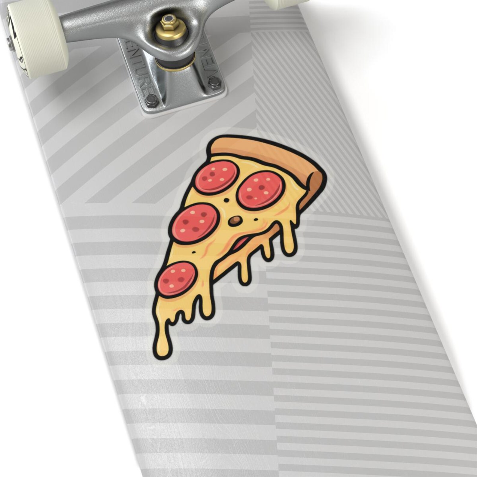 Cute Pizza Kiss-cut Stickers, Fun Food Decor, Laptop Sticker, Gift for ...